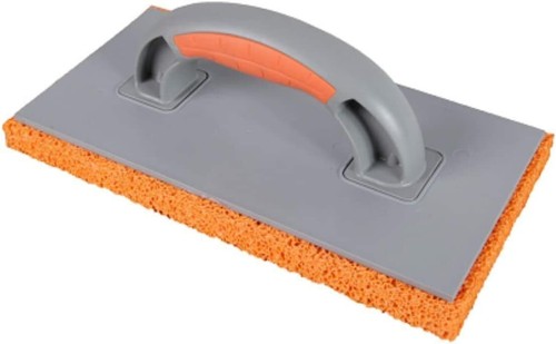 Orange Sponge Float Soft 18mm Rubber 280 x 140mm Plastering Rendering ...