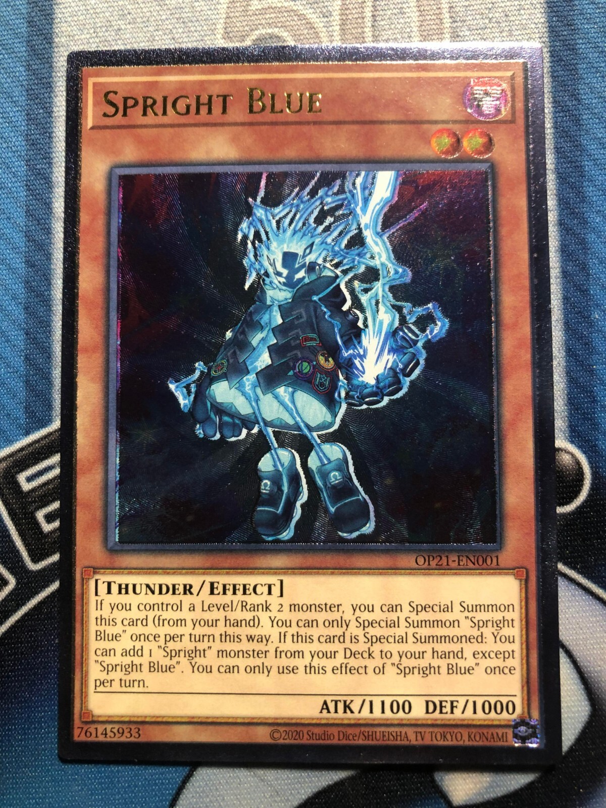 SPRIGHT BLUE *** MINT/NM ULTIMATE RARE OP21-EN001 YUGIOH | eBay