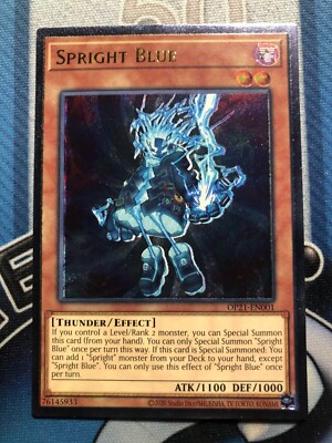 SPRIGHT BLUE *** MINT/NM ULTIMATE RARE OP21-EN001 YUGIOH | eBay