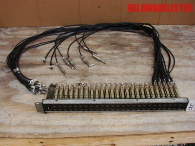 19" Rack Mount Audio Patch Bay 2 Row 25 Jack per Row Stereo w/Patch ...