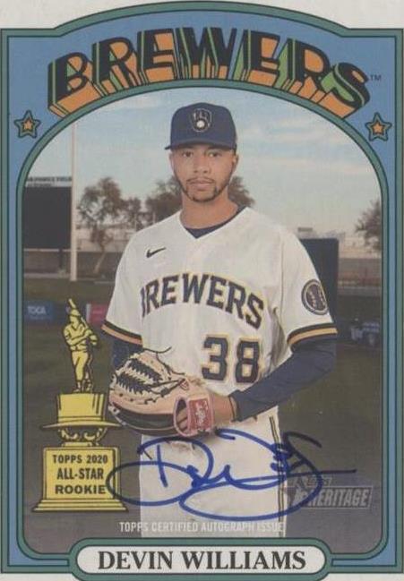 2021 Topps Heritage High Number - Real One Autographs Devin Williams # ...