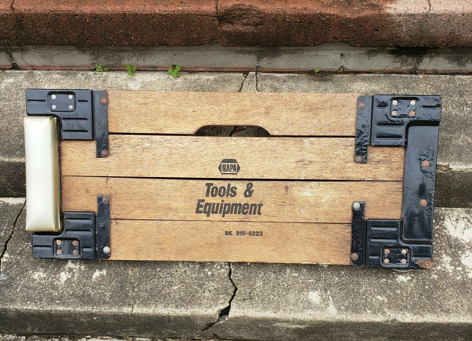 Vintage Napa Tools And Equipment Auto Creeper Plank Wood Rare | eBay