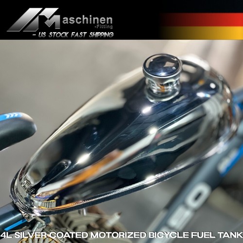 4L Gas Fuel Tank Petcock 49 50 80cc Engine Motorized Bicycle Silver ...