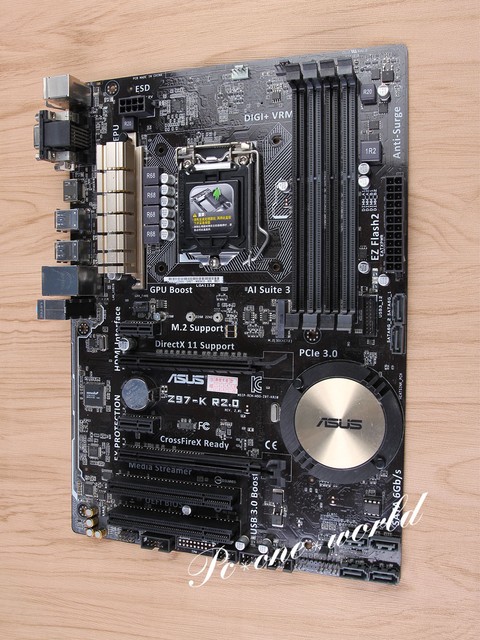 ASUS Z97-k R2.0 Motherboard Intel Z97 Chipset LGA 1150 DVI and VGA HDMI ...