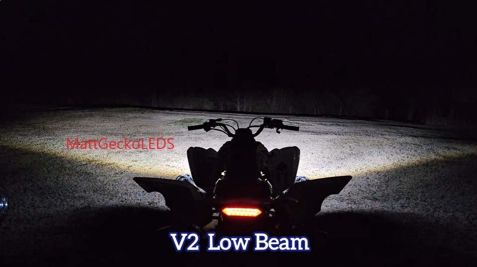 LED Headlight set. 2006-2026 YAMAHA RAPTOR YFZ 450 700R YFM 250 350 700 ...