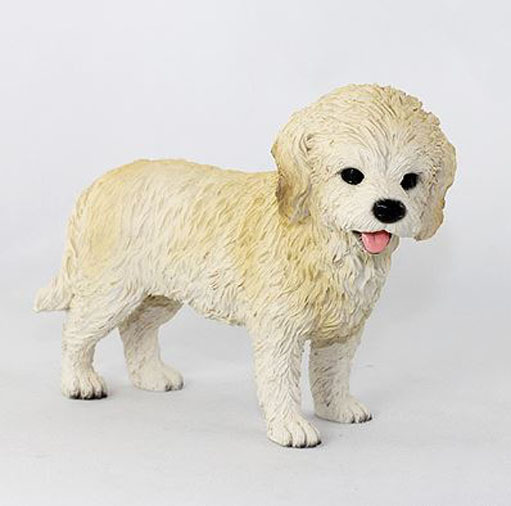 COCKAPOO DOG BLONDE Figurine Statue Hand Painted Resin Gift Pet Lovers ...