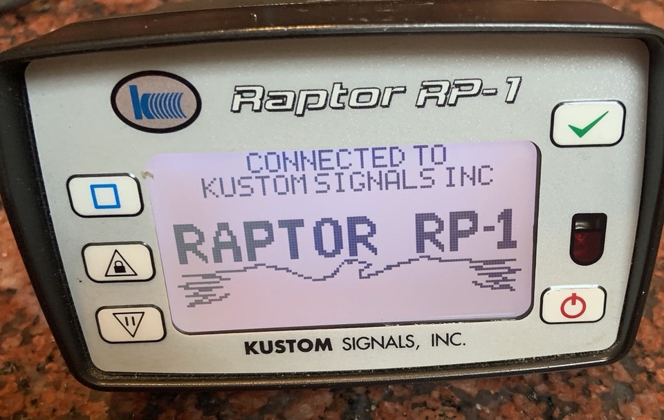 Kustom Signals Raptor RP1 Police Radar Dual K Same Lane Fast Hard Shell ...