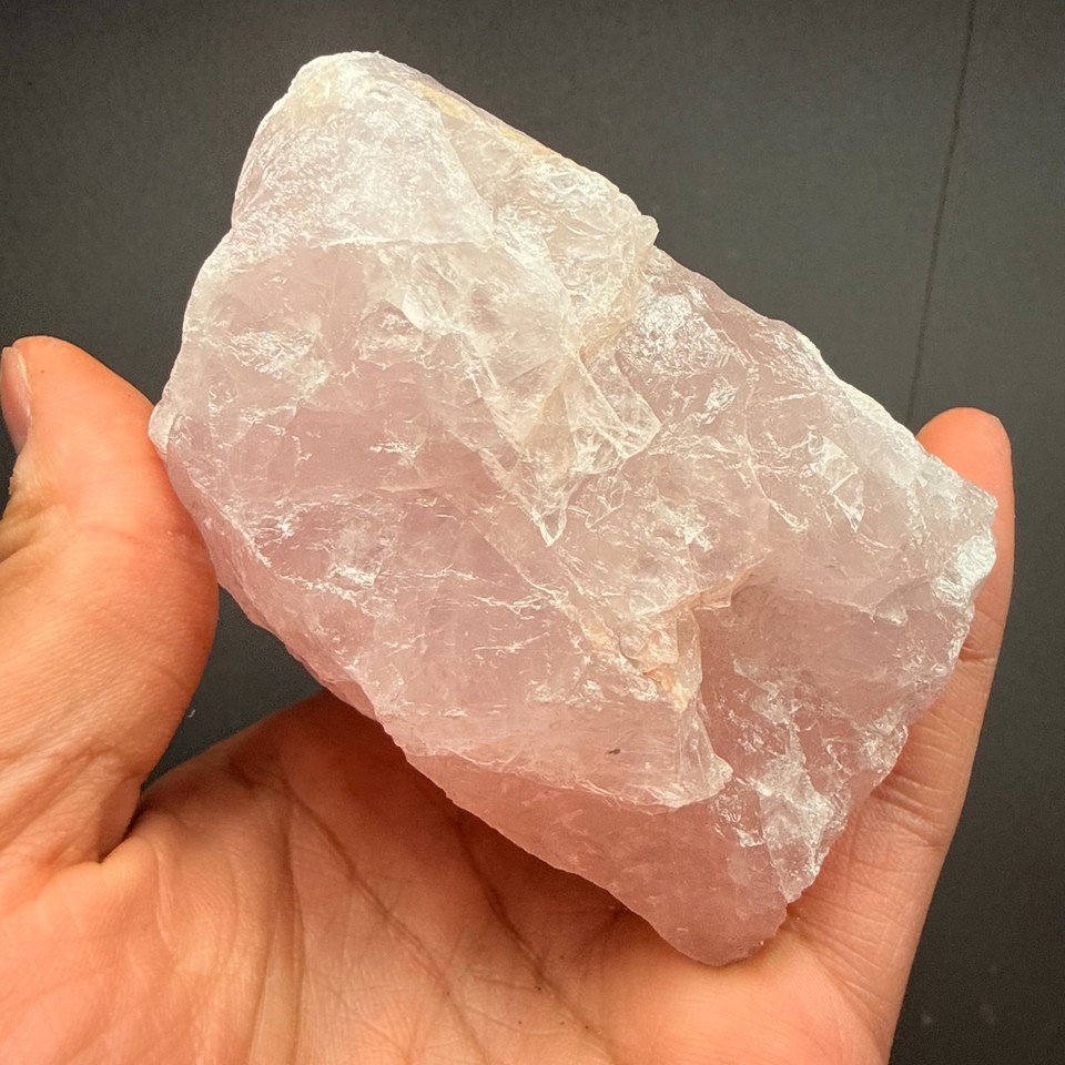 Natural Rose Quartz Rough 1.6 – Premium Pink Crystal for Cutting ...