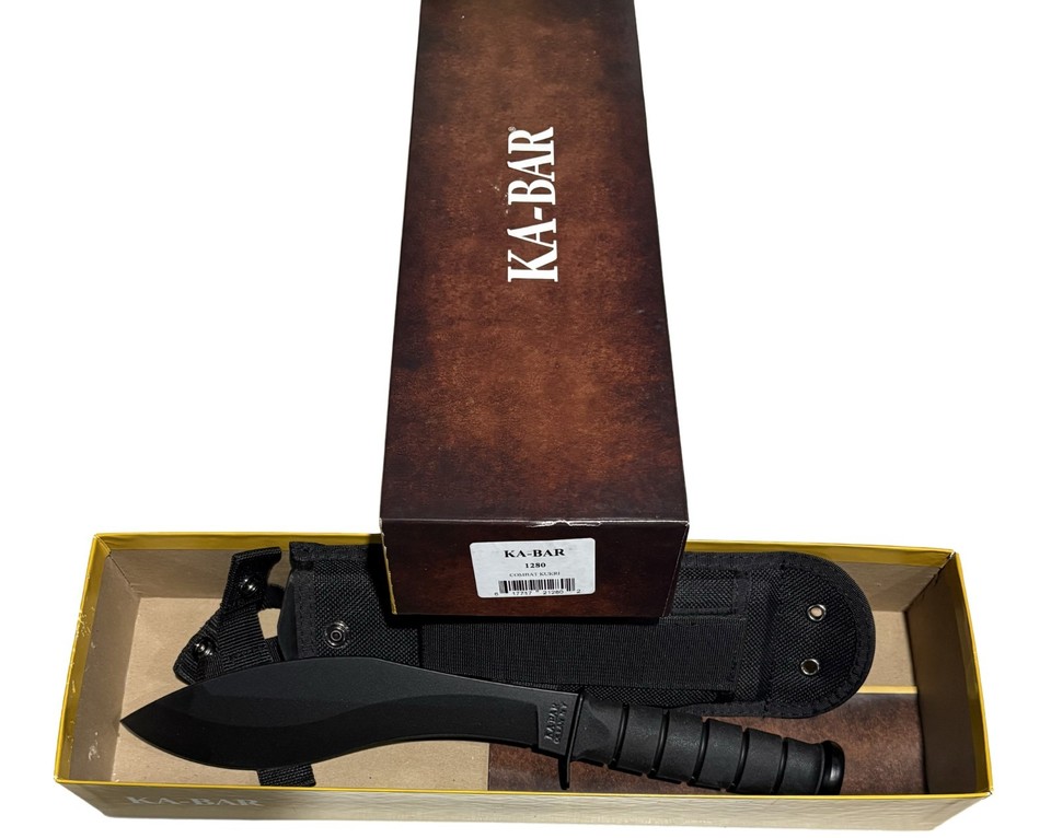 KA-BAR 1280 Combat Kukri Knife - USA Made, 1095 Cro-Van Steel ...