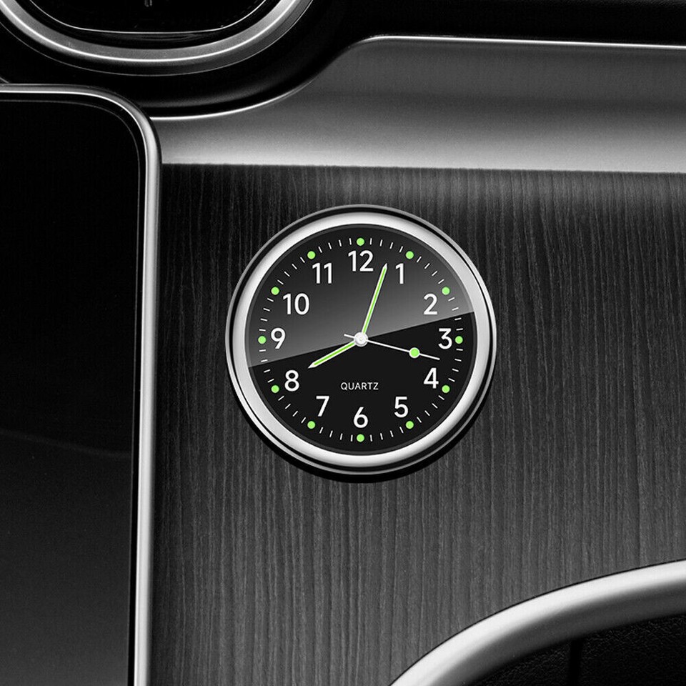 40mm Car Clock Luminous Auto Internal Stick-On Digital Watch Quartz ...