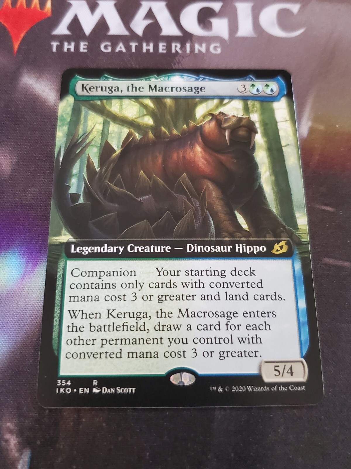 MTG. Keruga, the Macrosage. Extended Art. Ikoria: Lair of Behemoths. Nm ...
