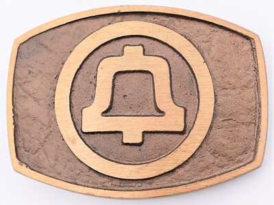 Bell Telephone Lineman Communications Technician Solid Brass Vintage ...