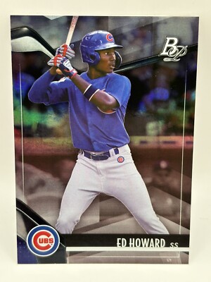2021 Bowman Platinum Top Prospects Ed Howard #TOP-62 Chicago Cubs NM | eBay