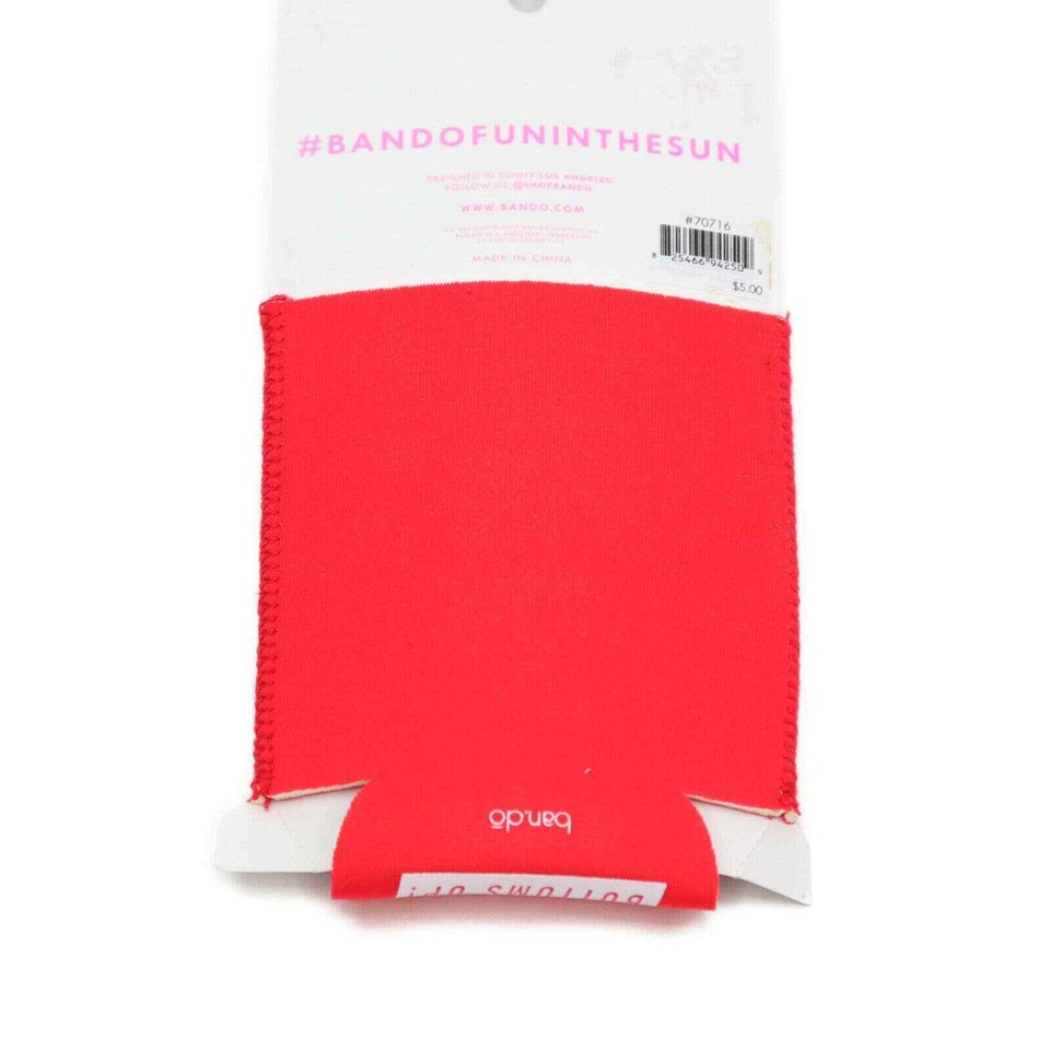 Ban.do Too Cold To Hold Drink Sleeve Free Refills Can Cooler Red | eBay