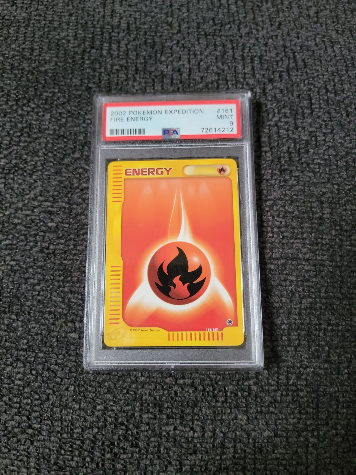 Pokémon Expedition Set Regular Finish Fire Energy eReader - PSA 9! Mint ...