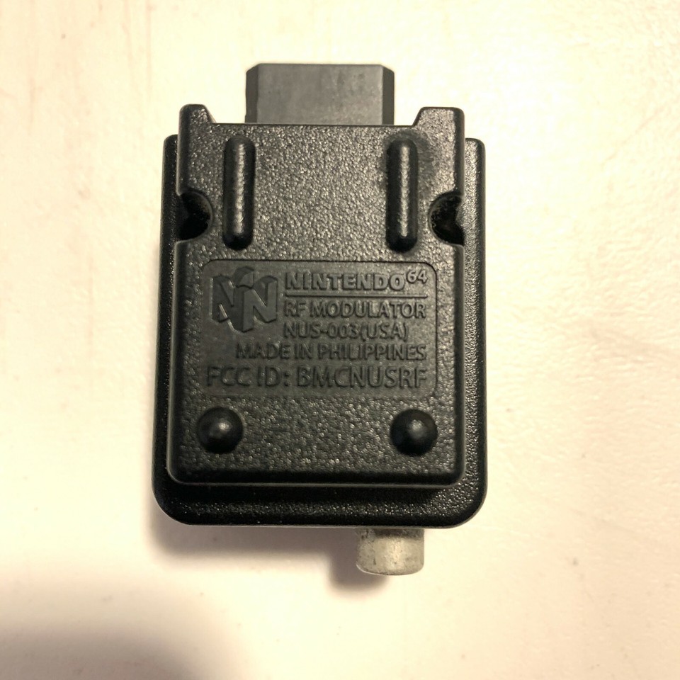 Original Nintendo N64 Or Gamecube Rf Out Modulator Adapter Switch OEM ...