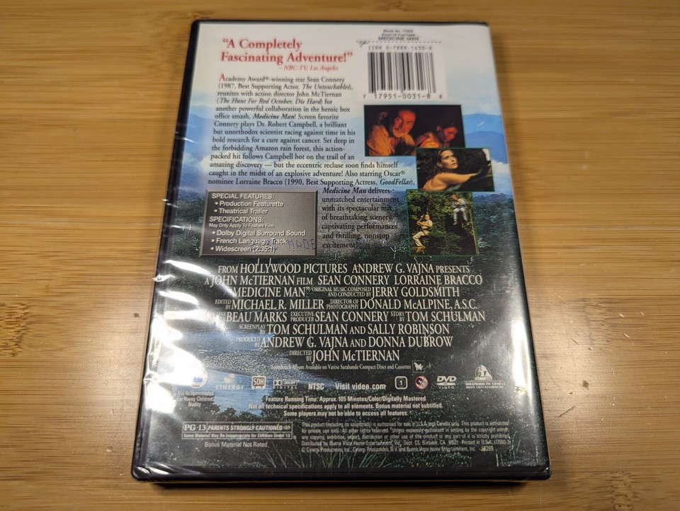 Medicine Man (DVD, 1999) Sean Connery NEW 717951003188 | eBay