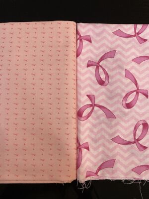 1 yd +1 FQ Breast Cancer Ribbons Kindred Spirits Pink calico Moda ...