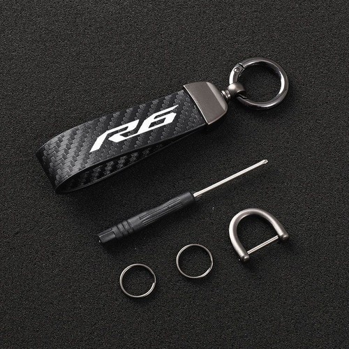 Carbon Motorcycle Key Ring Keychain For Yamaha YZF R6 2016-2020 YZFR6 ...