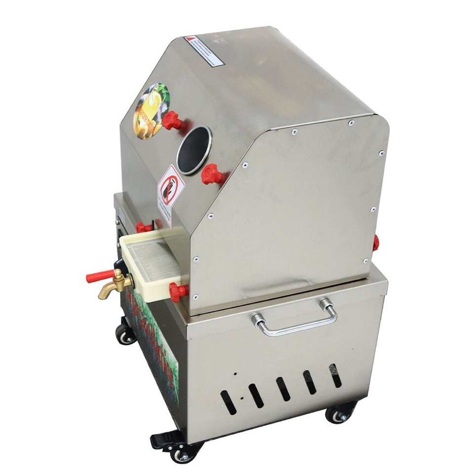 Electric Sugarcane Juice Extraction Machine Commercial 3 Roller 24V DC ...
