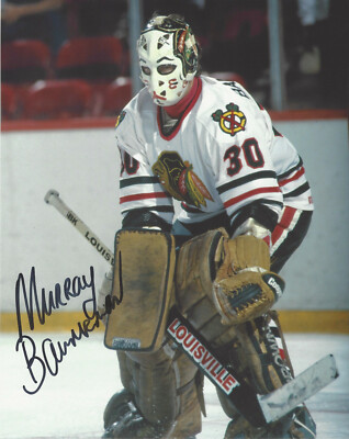 MURRAY BANNERMAN CHICAGO BLACKHAWKS HAND SIGNED AUTHENTIC 8X10 PHOTO D ...