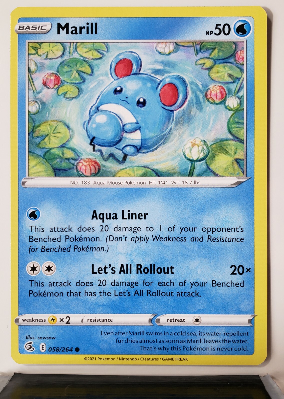 Marill Pokemon Card - Printable Cards