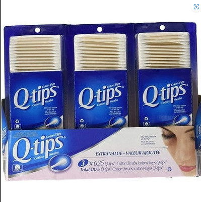 Q-tips Cotton Swabs, 625 ct (3pk) | eBay