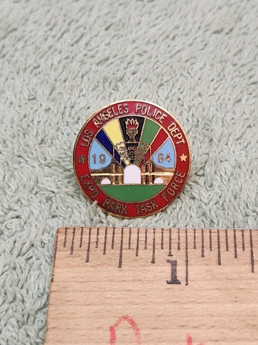 Los Angeles Police Dept LAPD 1984 Olympic Expo Park Task Force Lapel ...