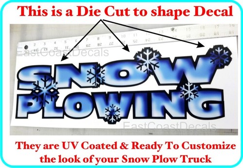 Snow Plowing Custom 1 decal Stick to your Meyer Fisher Western Plow ...