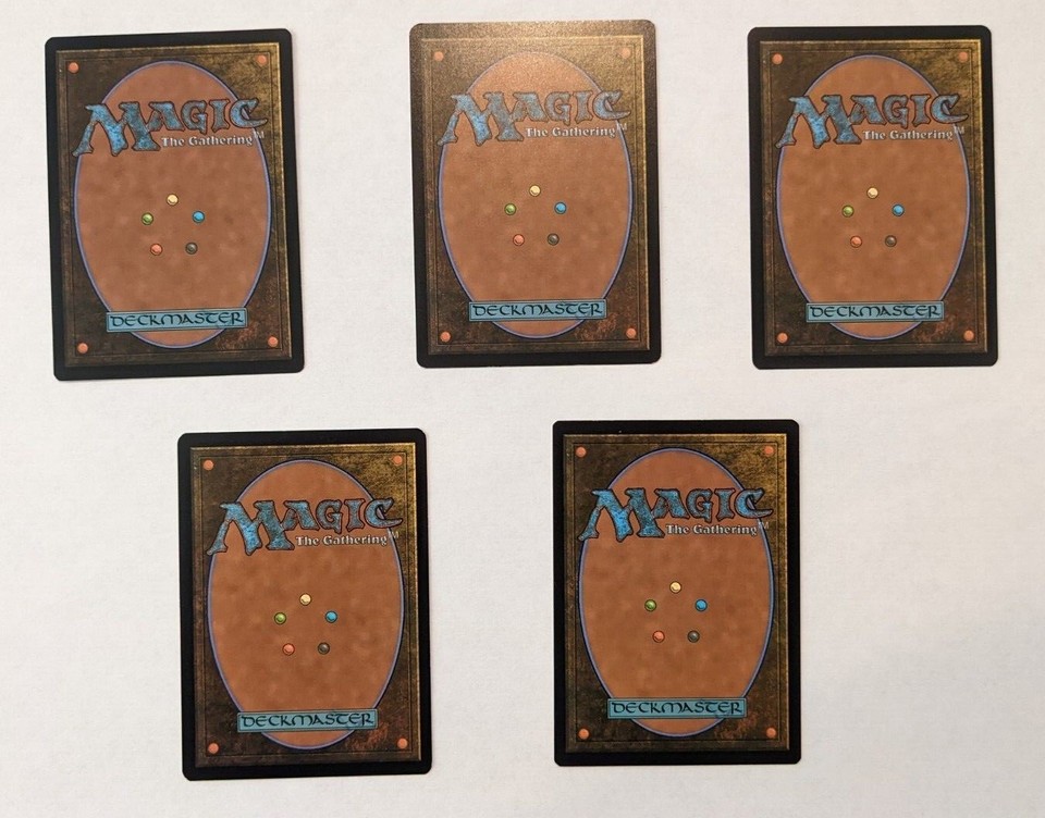 5x Unfinity Planetary Full Art Borderless Land Set EDH Magic the ...
