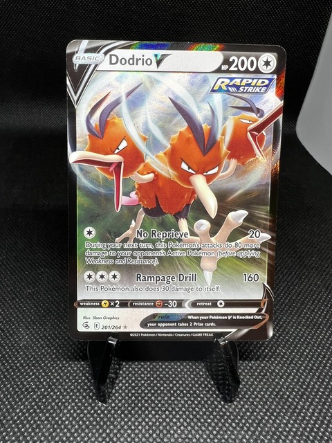 Pokémon TCG Dodrio V Fusion Strike 201/264 Holo Ultra Rare for sale ...