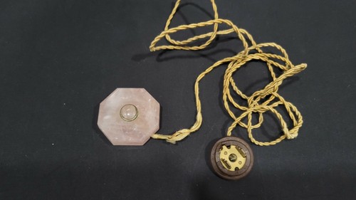 Antique Rose Quartz Stone Electric Bell Push Button | eBay