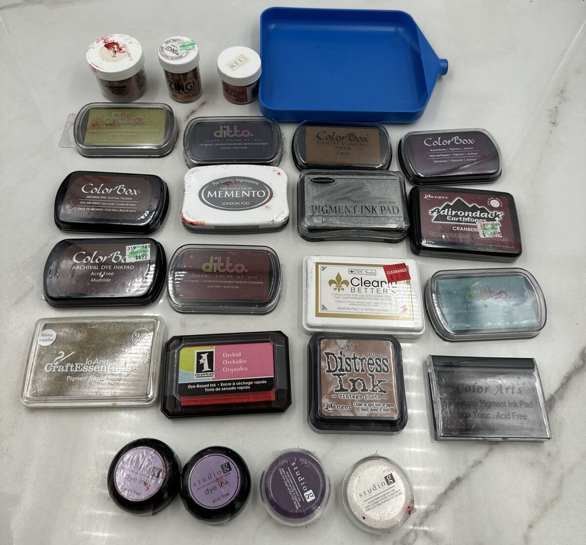 Stamp Ink Pad Lot Color Box Ink Pad Lot Watermark Ink Pad Archival Ink ...