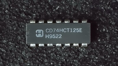 Harris CD74HCT125E (74HCT125) 3-State Quad Buffer / Line Driver IC ...