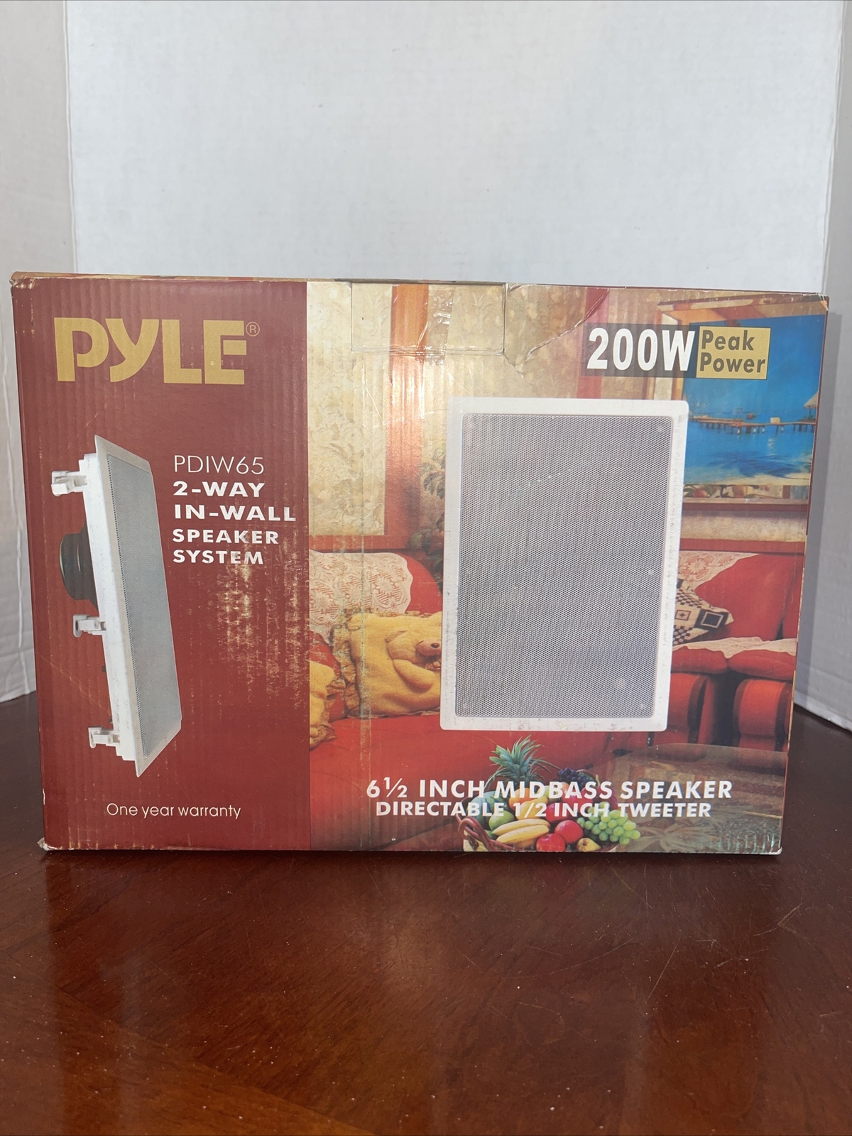 Pyle Dryver Pro #PDIW65 Pair 200 Watt 6.5'' Two-Way In-Wall Speaker ...