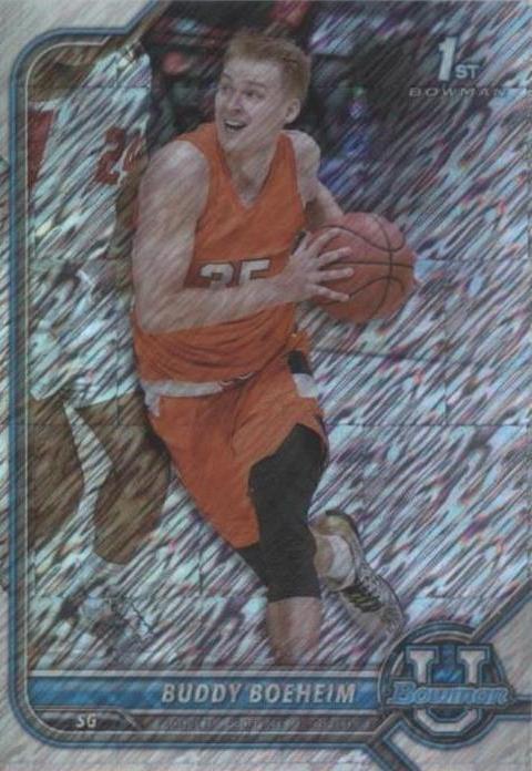 2021-22 Bowman University - Buddy Boeheim #51 Shimmer Refractor (RC ...