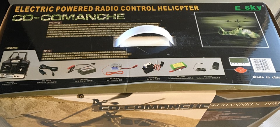 ESky Co-Comanche Electric Powered Easy Control 4-Channels PPM RC ...