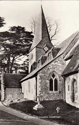 Postcard - Compton - St. Nicholas Church | eBay UK