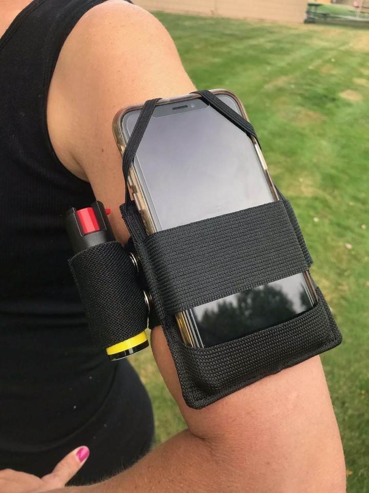 Runner Armband Med/Large Arm, 16 inch Adjustable(Sabre, DPS Freeze +P ...