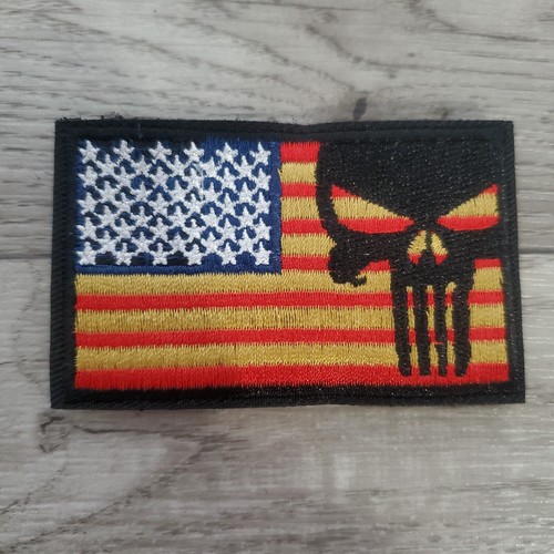 PUNISHER FLAG TACTICAL MORALE PATCH HOOK AND LOOP NEW | eBay