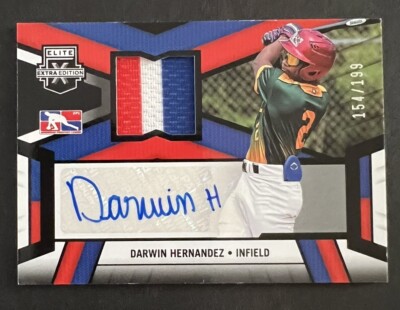 DARWIN HERNANDEZ 2023 PANINI ELITE EXTRA EDITION RC JERSEY AUTO Patch 154/199 | eBay