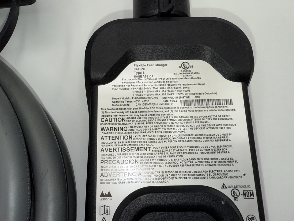 BMW Level 1 ONLY EV Home Charging Cable Flexible Fast Charger i4 iX3 iX ...
