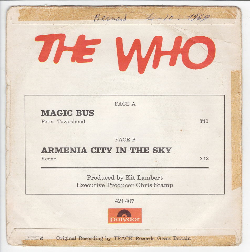 The WHO Magic bus 45 tours SP | eBay