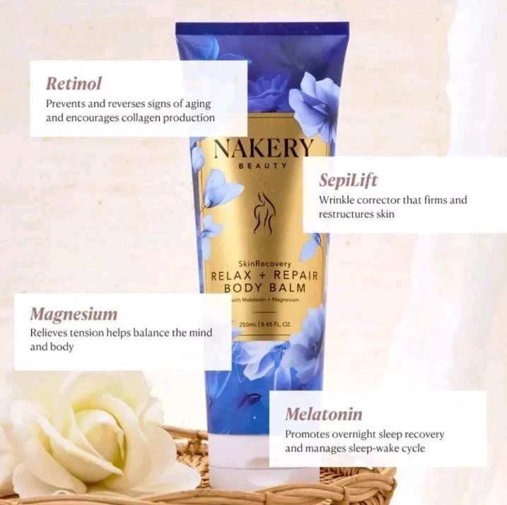 Nakery Beauty Skin Recovery - Relax & Repair Night Body Balm with ...