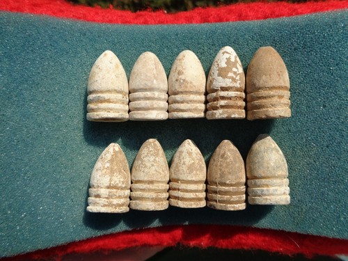 10 Various Dropped Civil War 3-Ring Bullets Eastport, Mississippi A | eBay