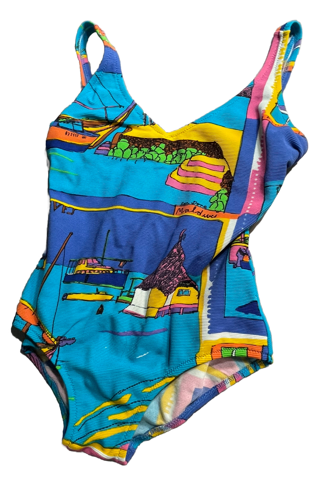 Vtg Ken Done Art And Design One Piece Swimsuit Swimwe… - Gem