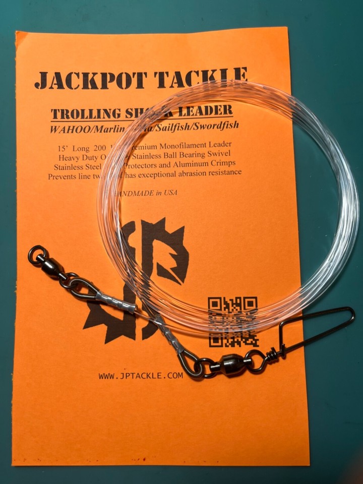 Trolling Shock/Bite Leader BIG GAME Fishing Wahoo/Marlin/Tuna/Kingfish ...