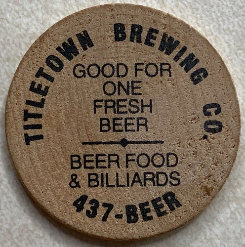 Titletown Brewing Co Beer Billiards Drink Bar Wooden Nickel Arcade ...