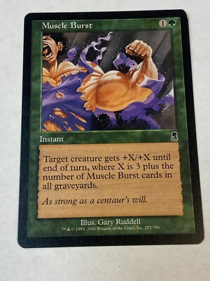 Muscle Burst - Magic the Gathering MTG odyssey Single Card | eBay