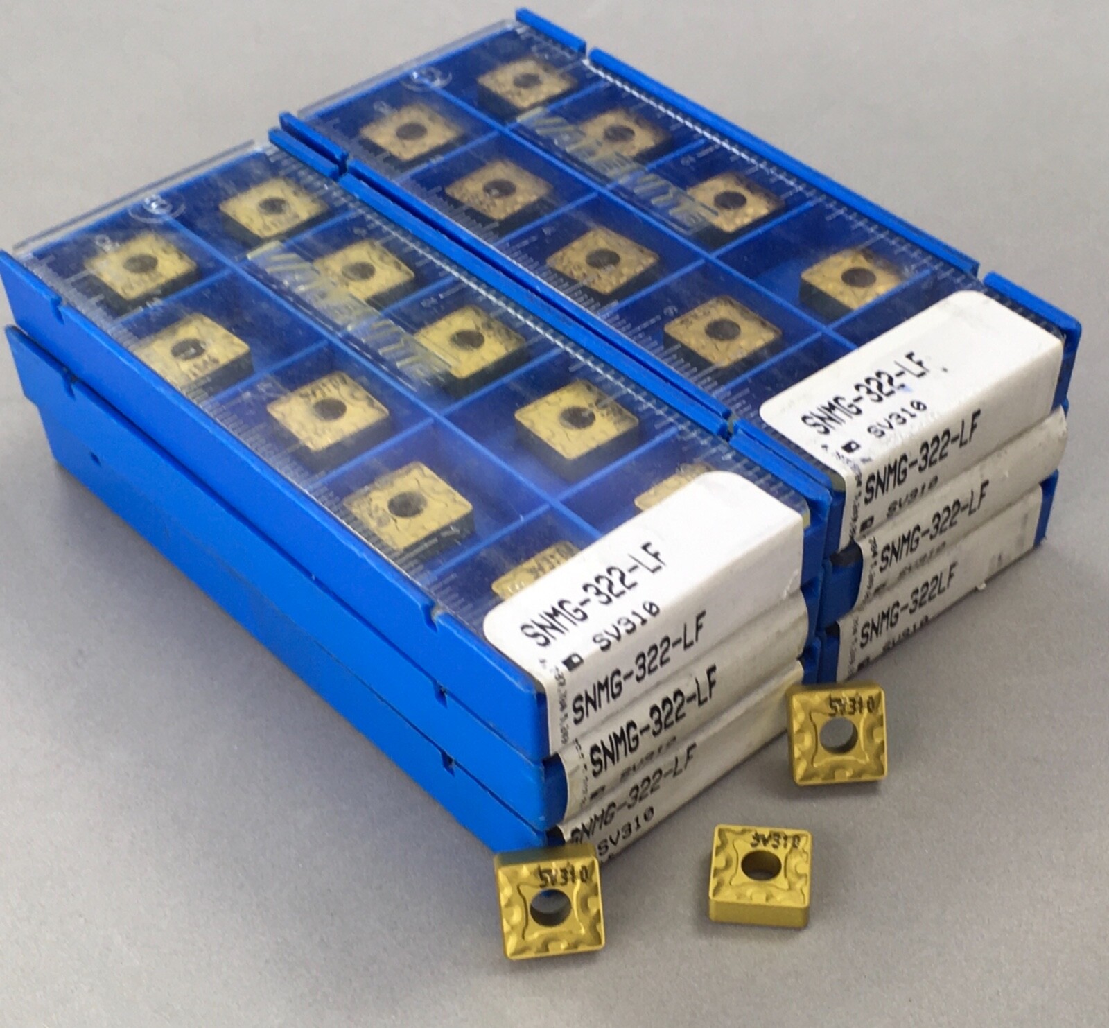 10 pcs VALENITE SNMG 322-LF // SNMG090308-LF Carbide Inserts; SV310🎯 ...